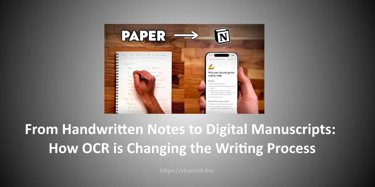 From Handwritten Notes to Digital Manuscripts: How OCR is Changing the ...