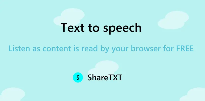 ShareTXT | Text to speech